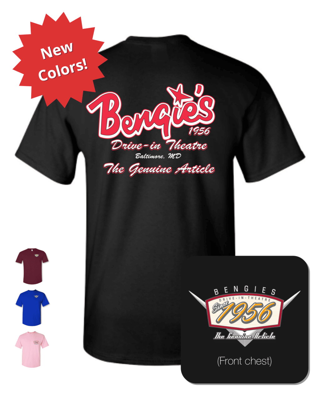 Since 1956 T-Shirt – Bengies Drive-In Theatre
